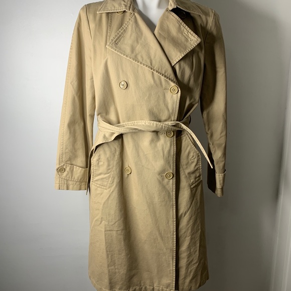 GAP | Jackets & Coats | Gap Beige Trench Coat Belted Button | Poshmark